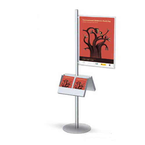 POSTO-STAND™ 24x36 Slide-in Sign Stand w Brochure Holders (TWO SIDED ...