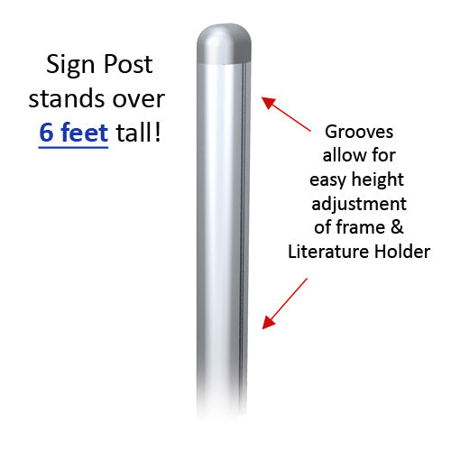 POSTO-STAND™ Standing Poster Display 22x28 w Double Sided Snap Frame ...