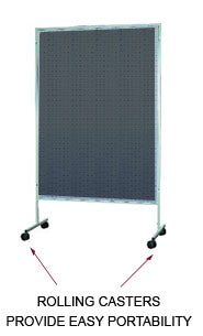 Portable Pegboard Floor Standing Display Panel 48x66 | Free Shipping ...