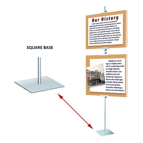 Slide-In Poster Display Floorstand Poster Board Sign Holder 72" High ...
