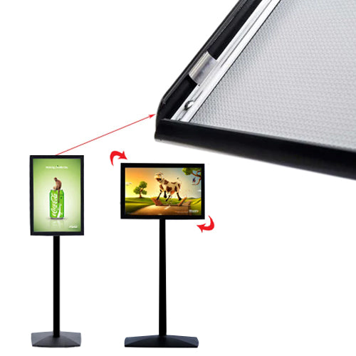 Illuminated LED 11x17 Rotating and Tilting Frame Sign Holder Stand ...