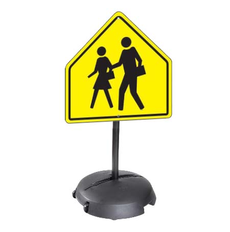 Rolling Outdoor Sidewalk Portable Sign Pole – FloorStands