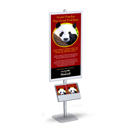 POSTO-STAND™ 8 Foot Standing Poster Display 22x56 with Snap Frame ...