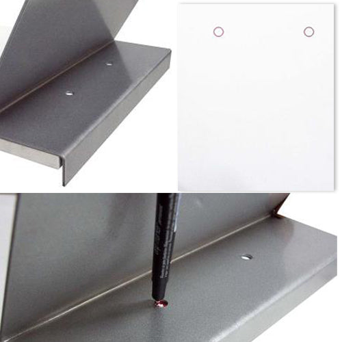 31.5" Wide Triangle Counter or Floorstand for Rigid Graphics, Steel ...