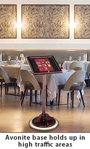 16x14 Hardwood Ultra Luxury Tilted Menu Stand with Landscape Frame ...