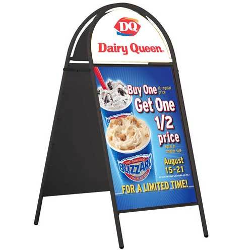 Value PLUS Magnetic IRON A-Boards with Semi Circle Header (for 22” x 28 ...
