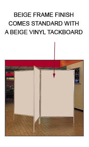 Vinyl Tackboard Floor Exhibit Displays (Single Panel) | Freestanding ...