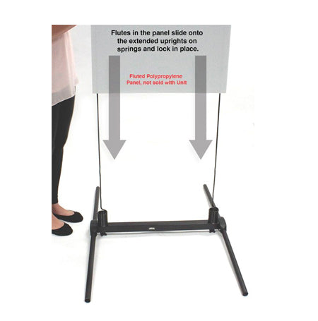 Wind Proof Outdoor Curb Stand Panel Sign Holder 28x44 and 36x55 Sizes ...
