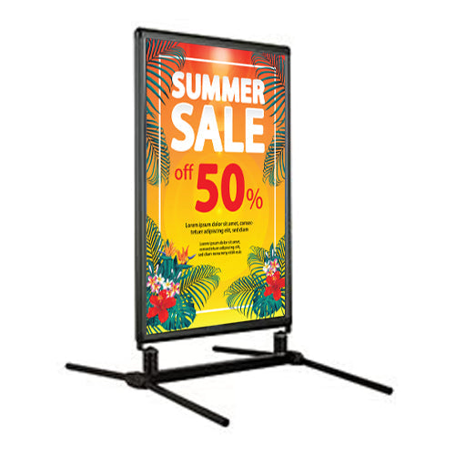 Outdoor Wind Proof Snap Frame Curb Sign Holder for 28x44 Posters ...