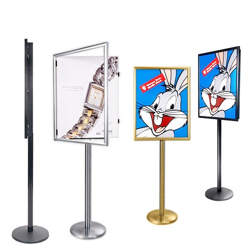 SwingStand Wide-Face Poster Floor Stand | Swing Open Frame 4-Sizes ...