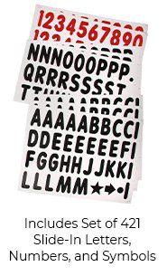 Wide Roadside Rocker Changeable Sign Message Board | White Sign Face ...