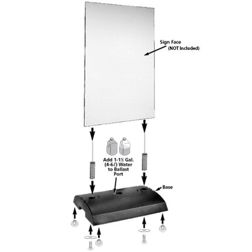Wind Stand Outdoor Changeable White Sidewalk Sign Board – FloorStands