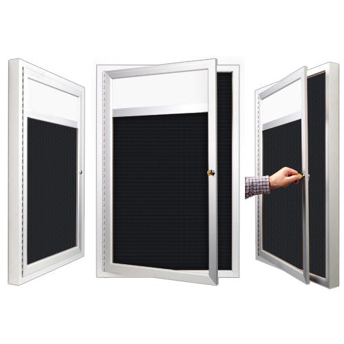 Extra Large Outdoor Enclosed Letter Boards with Posts + Header ...