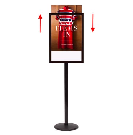 Heavy-Duty 24x36 Poster Stand - 2-Sided Top Loading Steel Sign Holder ...