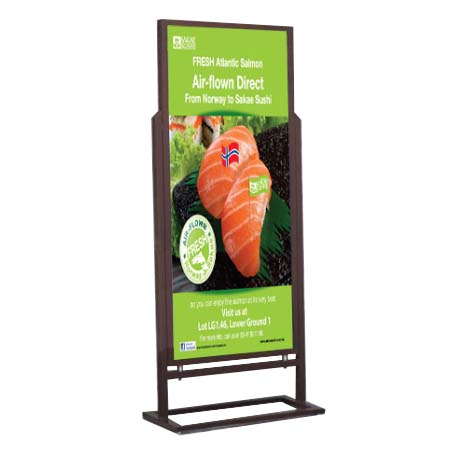 30x40 Jumbo Weather Warrior Sign Holder Display Stand – FloorStands