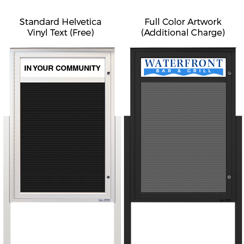 Extreme WeatherPlus™ Outdoor Letter Board Display Stands + Header ...