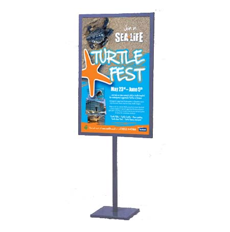 28x44 Jumbo Poster Sign Holder (Single Post) – FloorStands