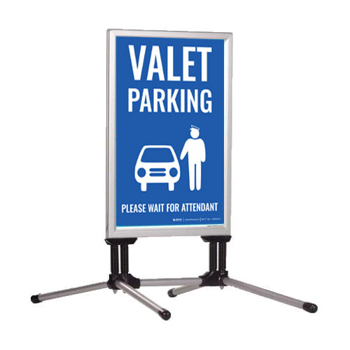STREET MASTER 24x36 Pavement Wind Snap Frame Sign Stand - Flex Springs ...