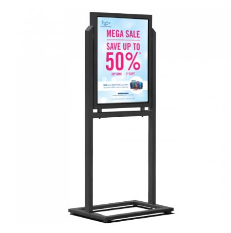 Weatherproof Warrior 22”x 28” Heavy-Duty Outdoor Sign Holder Stand ...